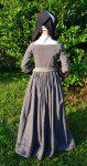 Grey Henrician/Tudor “Mockado” Gown and Gable Hood finished – Centuries ...