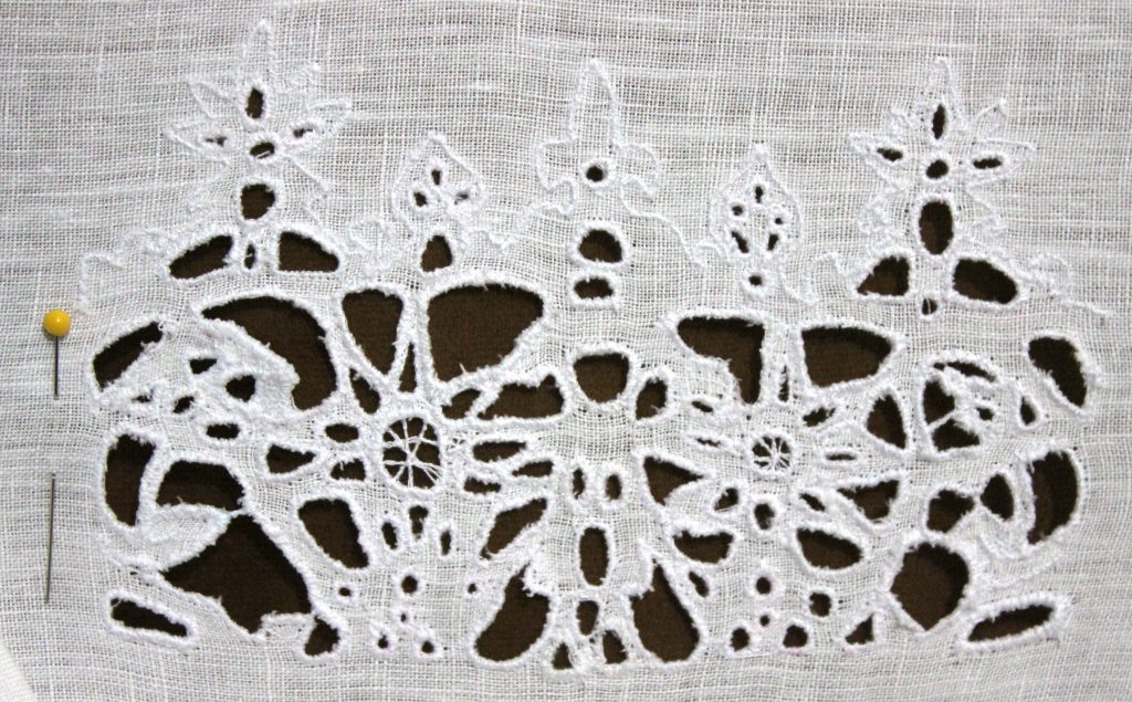 My First Cut Work Lace Project with Free Motion Embroidery – Centuries ...