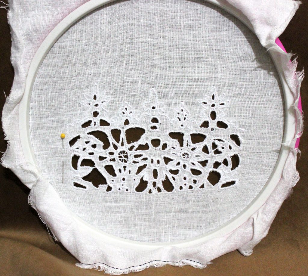 My First Cut Work Lace Project with Free Motion Embroidery – Centuries ...